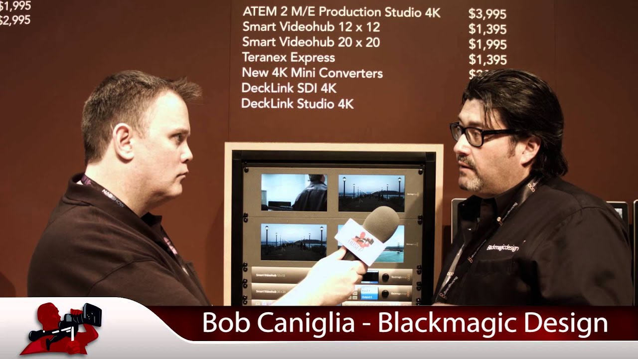 NAB 2014: Blackmagic's 2ME Production Studio 4K - YouTube