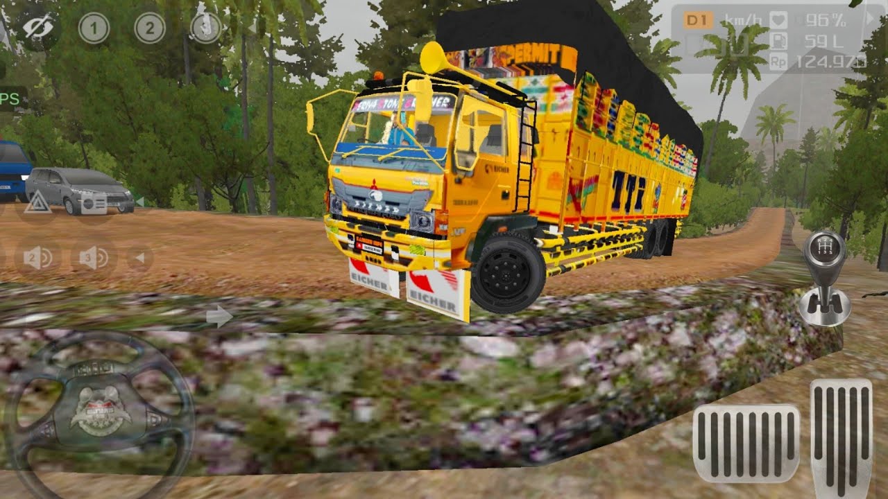 Fuso Fn Bak Container Truck Driving game | Bus Simulator Indonesia ...