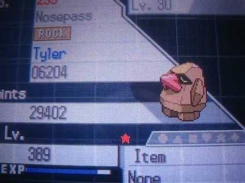 My SHINY Nosepass (POKEMON WHITE VERSION 2) Evolution~! - YouTube