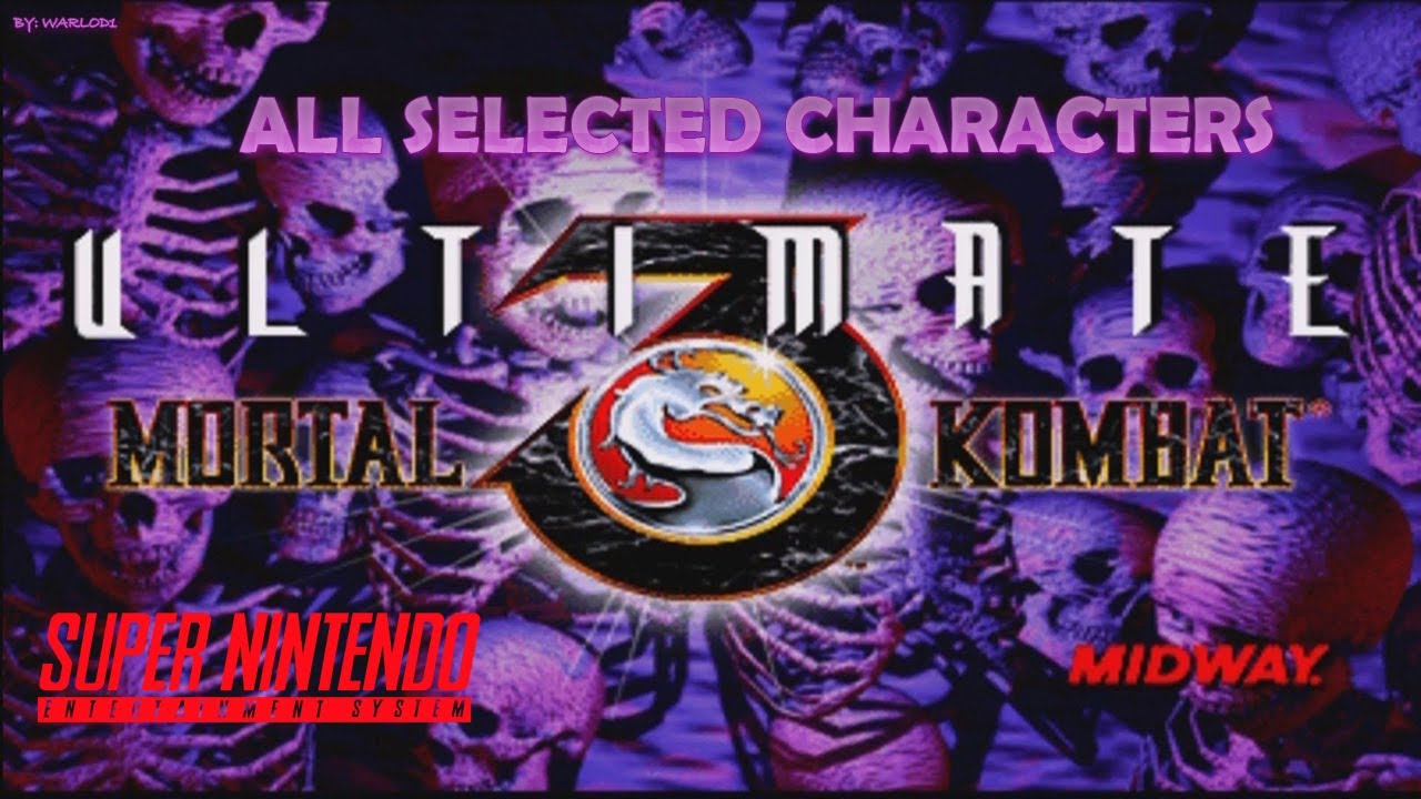 Ultimate Mortal Kombat 3 (SNES) | All selected characters (ROM in ...