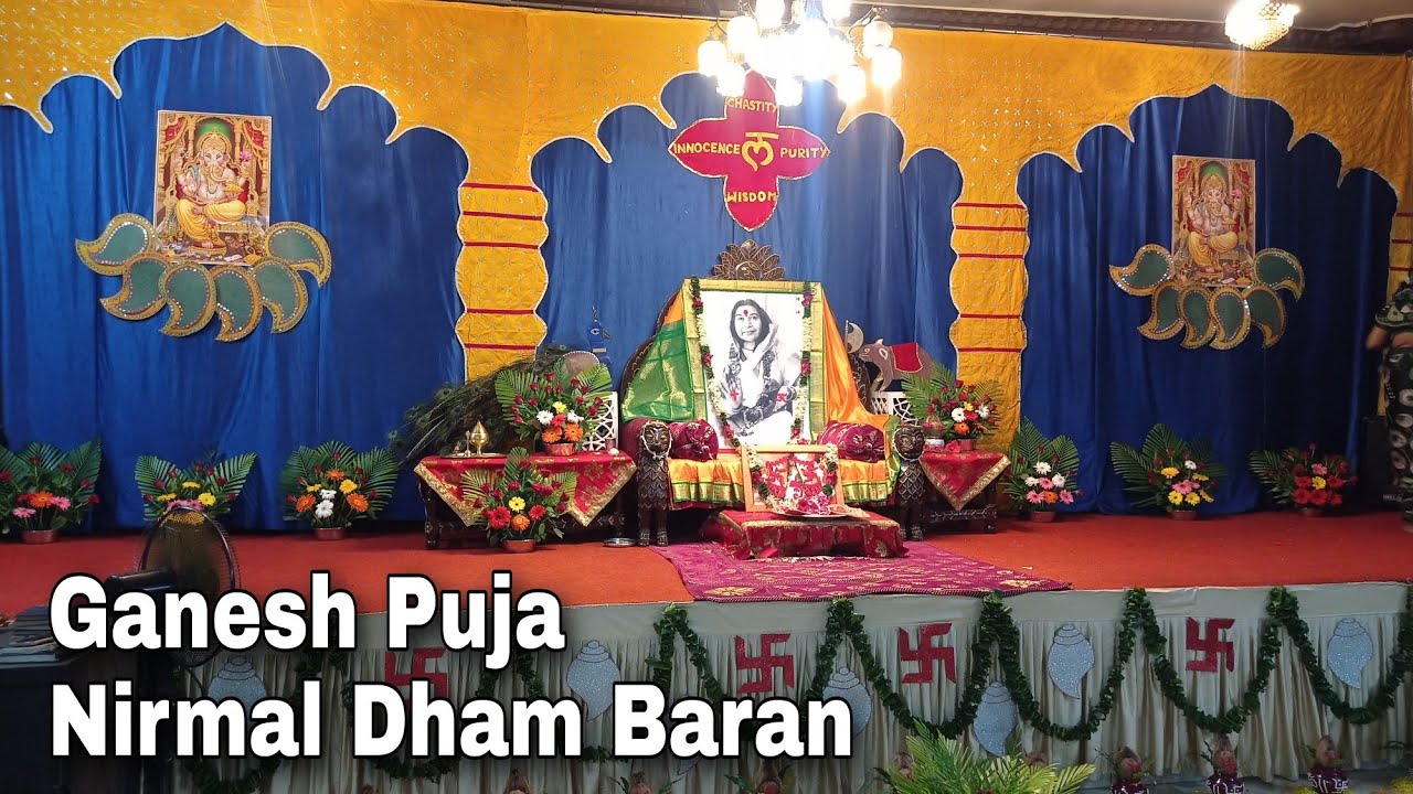 Ganesh puja | Nirmal Dham Baran | sahajyoga | jai shree mata ji - YouTube