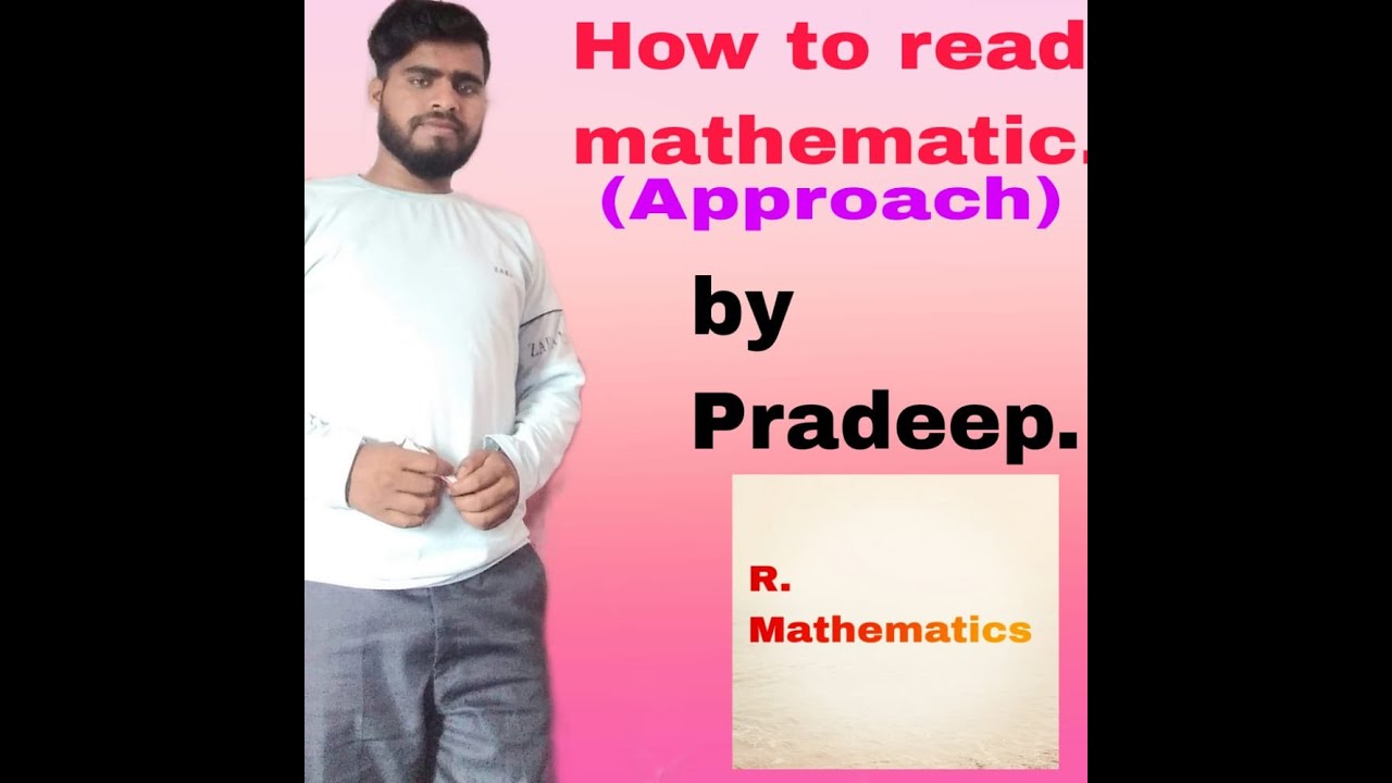 How to read mathematic/chapters/topics. - YouTube