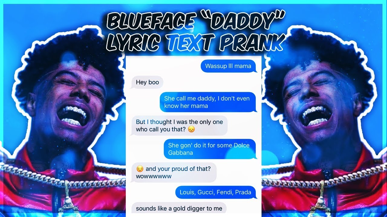 BLUEFACE RICH THE KID "DADDY" LYRIC TEXT PRANK ON THOTIANA - YouTube