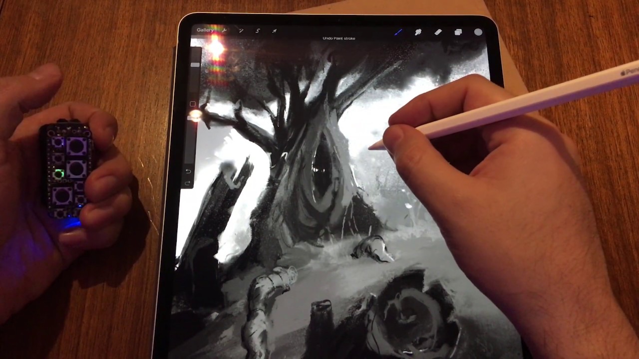 Procreate and ClipStudio shortcut keyboard - YouTube