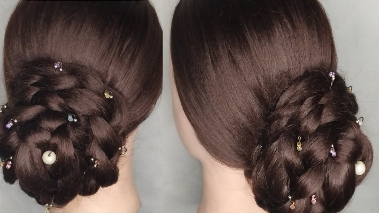 Bun hairstyle tutorial step by step || - YouTube