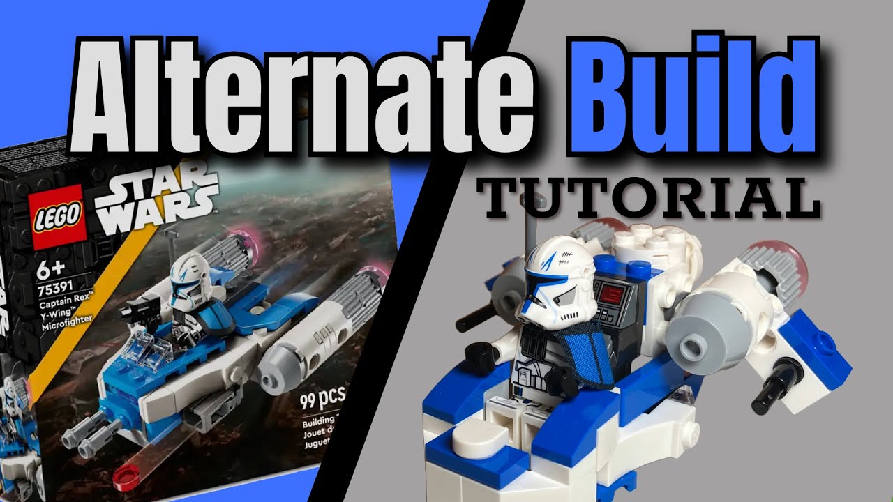 LEGO Star Wars Captain Rex's Gunship ALTERNATE BUILD Tutorial - Captain ...