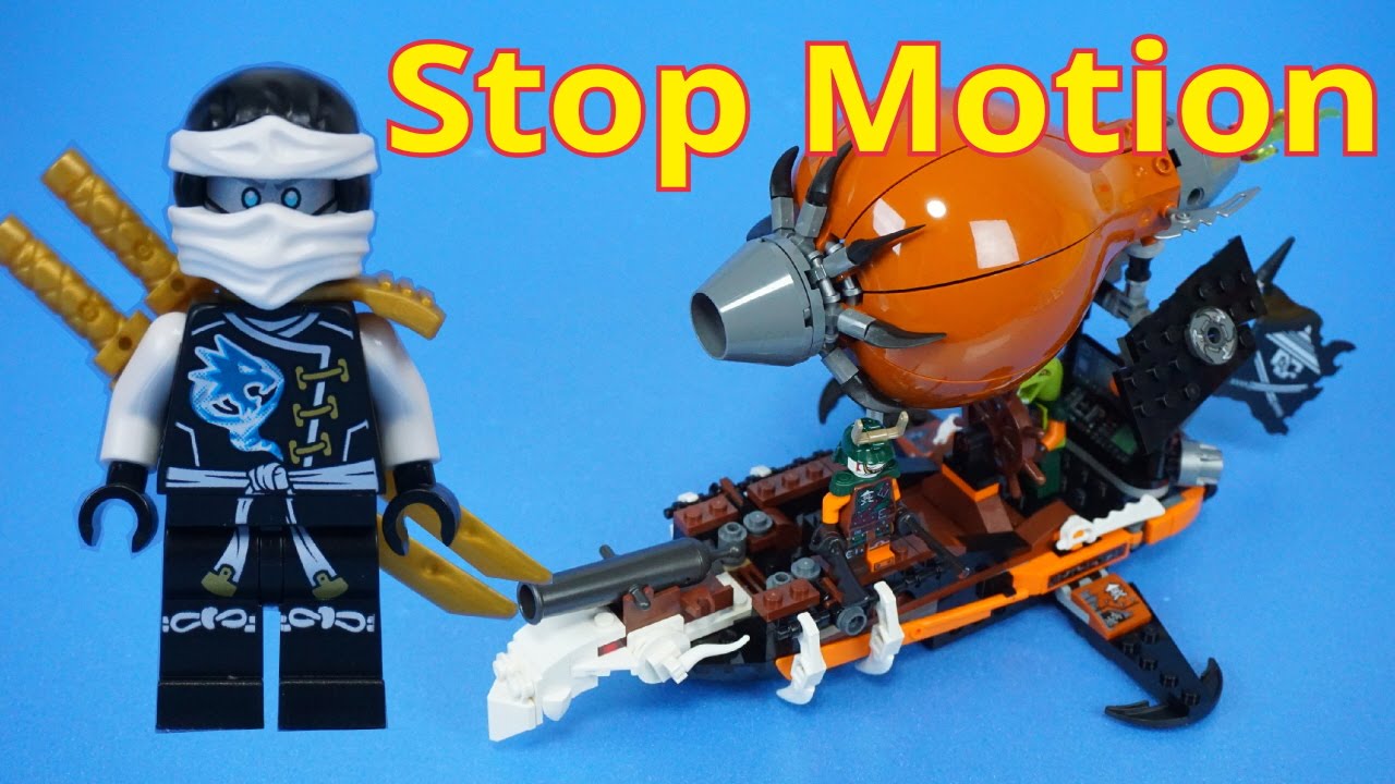 레고 닌자고 해적 비행선 Lego 70603 Raid Zeppelin Stop Motion Build - YouTube