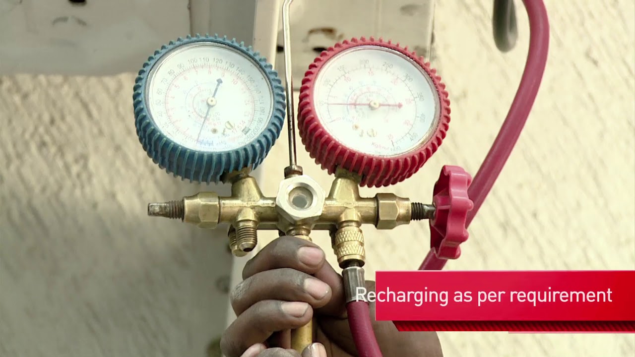Step of AC GasCharging - YouTube