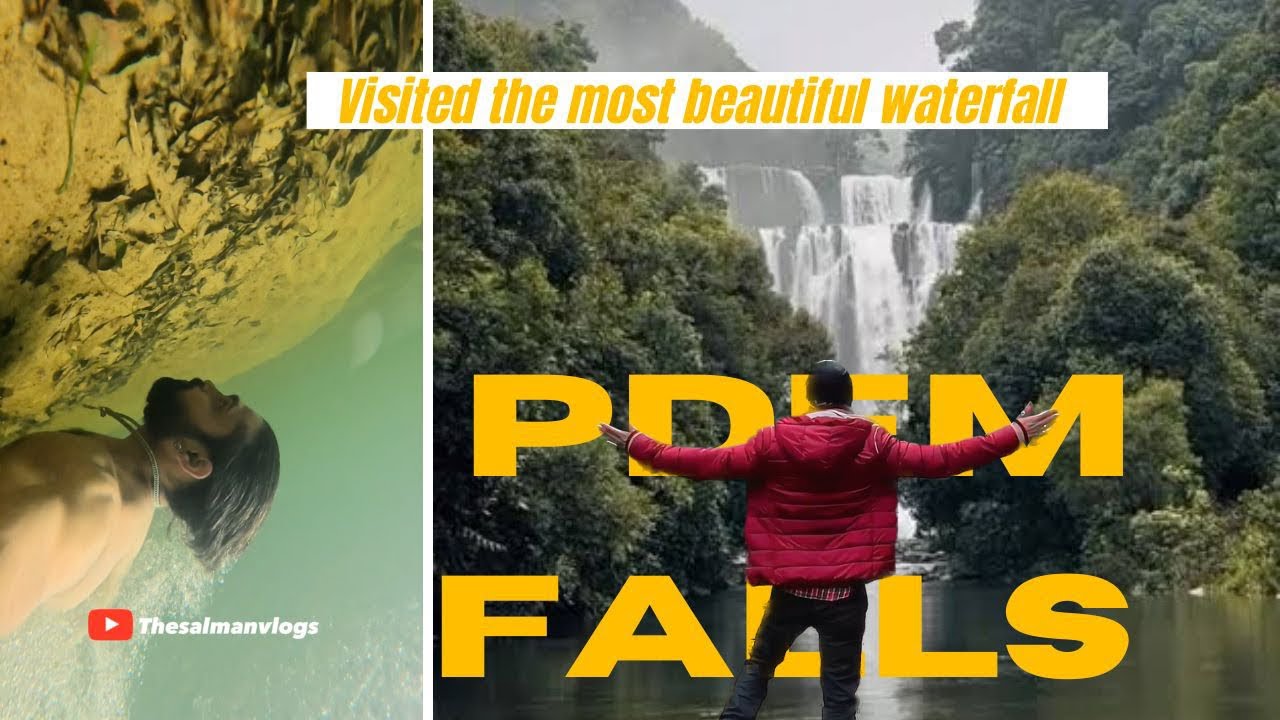 We visited the hidden waterfall in MEGHALAYA😍 Pdem falls #waterfall ...