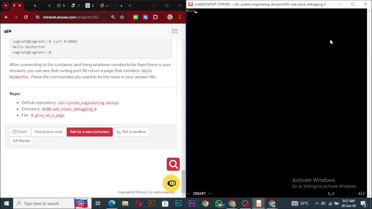 0x0D. Web stack debugging #0 || alx || code along 200% - YouTube