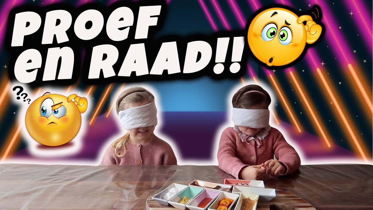 Geblinddoekt proeven - Blind tasting : Happy Together Familie Vloggers ...