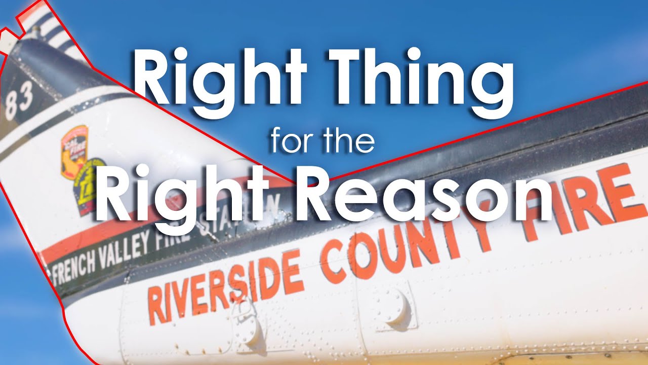 Doing the Right Thing for the Right Reasons - YouTube
