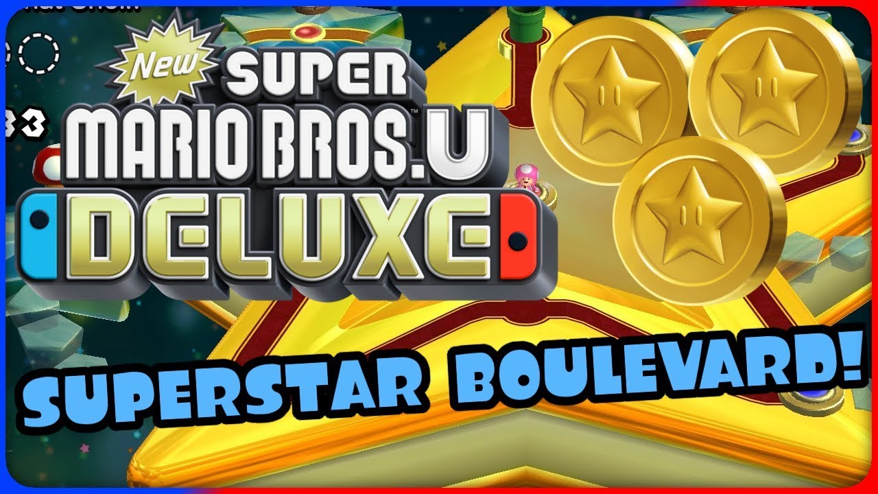 Superstar Road 🌰 New Super Mario Bros. U Deluxe 100% Walkthrough - YouTube