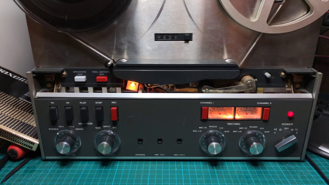 Revox A77 with New Record and Playback Heads - YouTube