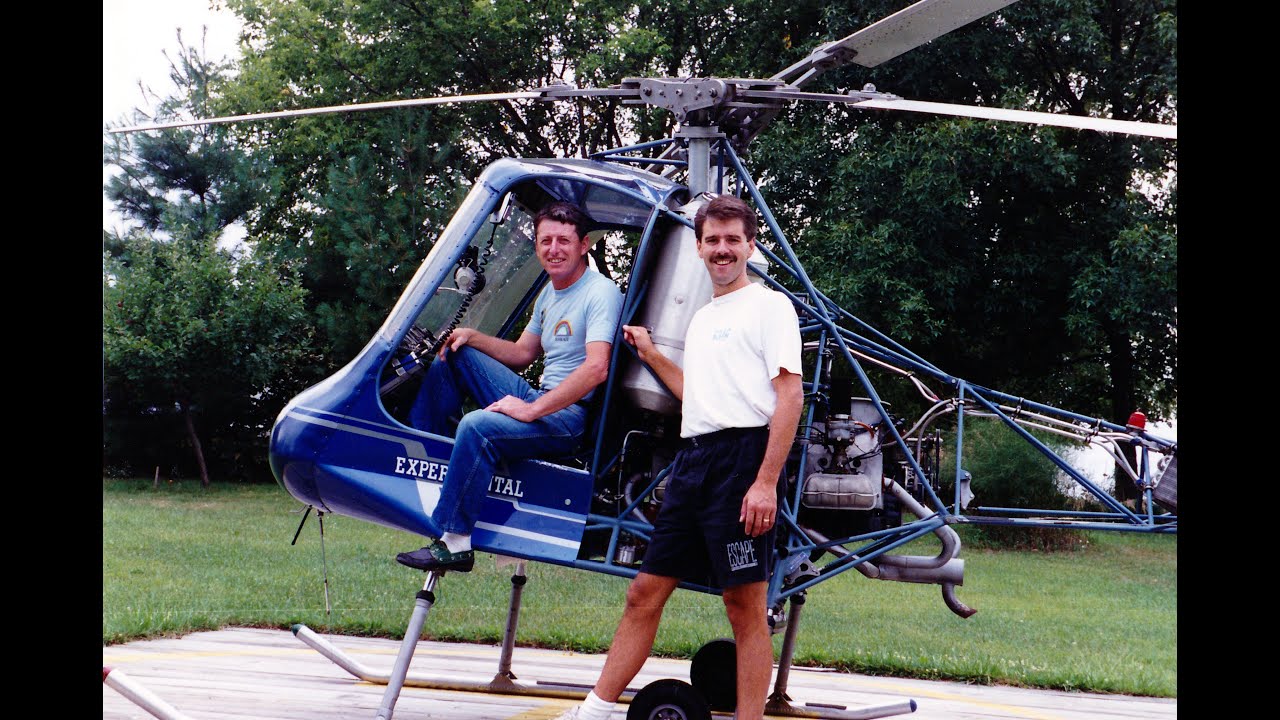 Dick Degraw's Twin Rotor Helicopter rare photos in flight - YouTube