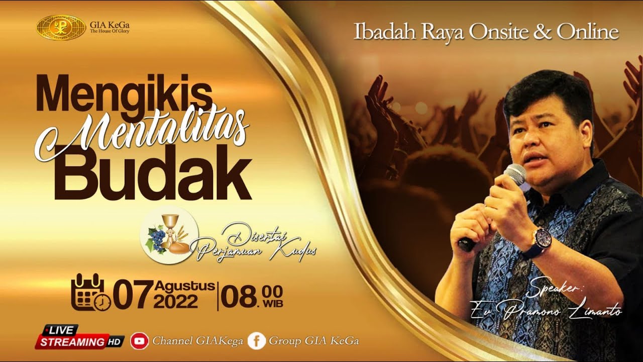 Ibadah Raya Pagi, 7 Agustus 2022 - Ev. Pramono Limanto - YouTube