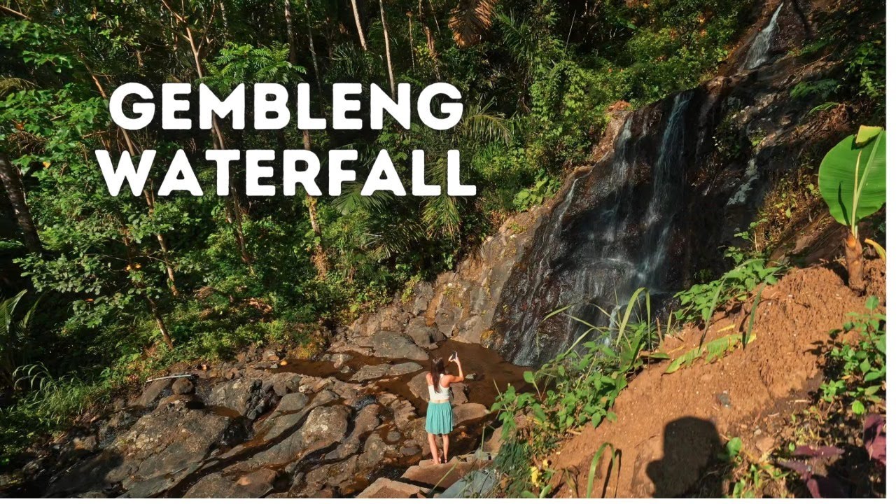 Gembleng Waterfall in Bali 4K Walk and drone footage - YouTube