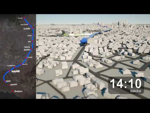 M8 İstanbul Dudullu Bostanci Metrosu Tanıtım Filmi - RayHaber