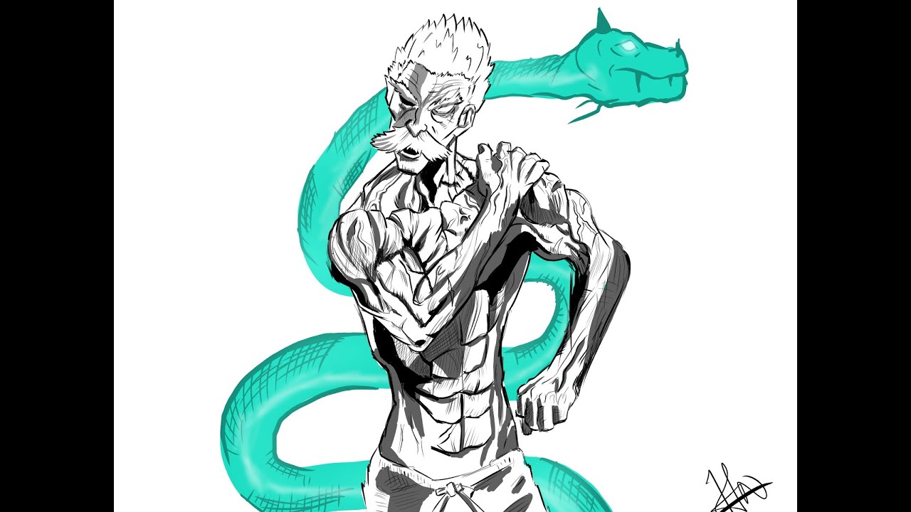 One Punch Man - Bang {Silver fang} l Speed drawing l 1 min draws. - YouTube