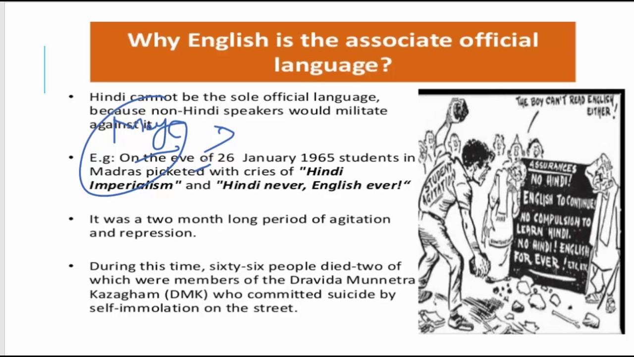 Lecture 5, Official language problem in post independence India for IAS ...