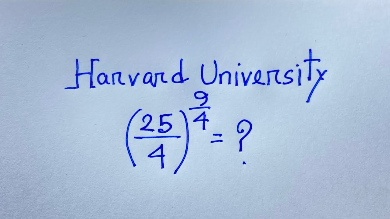 Harvard University Interviews Maths question | Can You solve? - YouTube