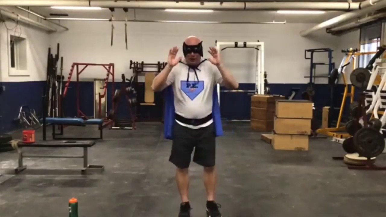 PE Workout #1 PE Man - Superhero - YouTube