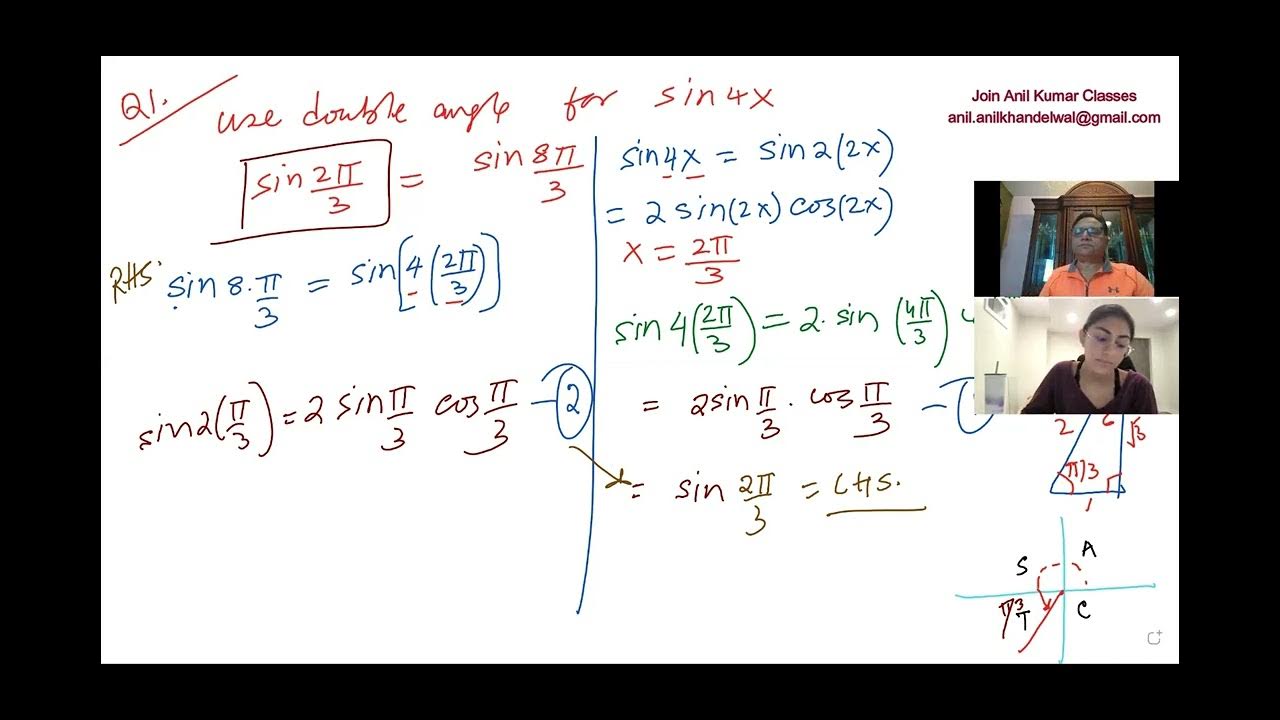 Trigonometric Identities Compound and Double Angle Questions Selected ...