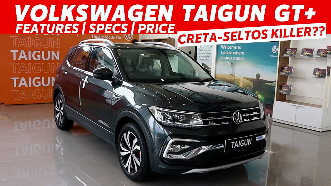Volkswagen Taigun GT+ | Top Model Most Detailed Walkaround - YouTube