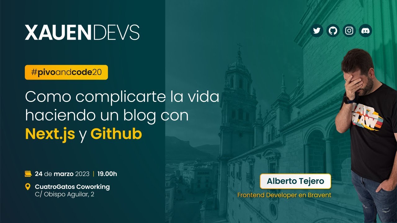 Pivo&Code 20: Cómo complicarte la vida haciendo un blog con Next.js y Github - YouTube