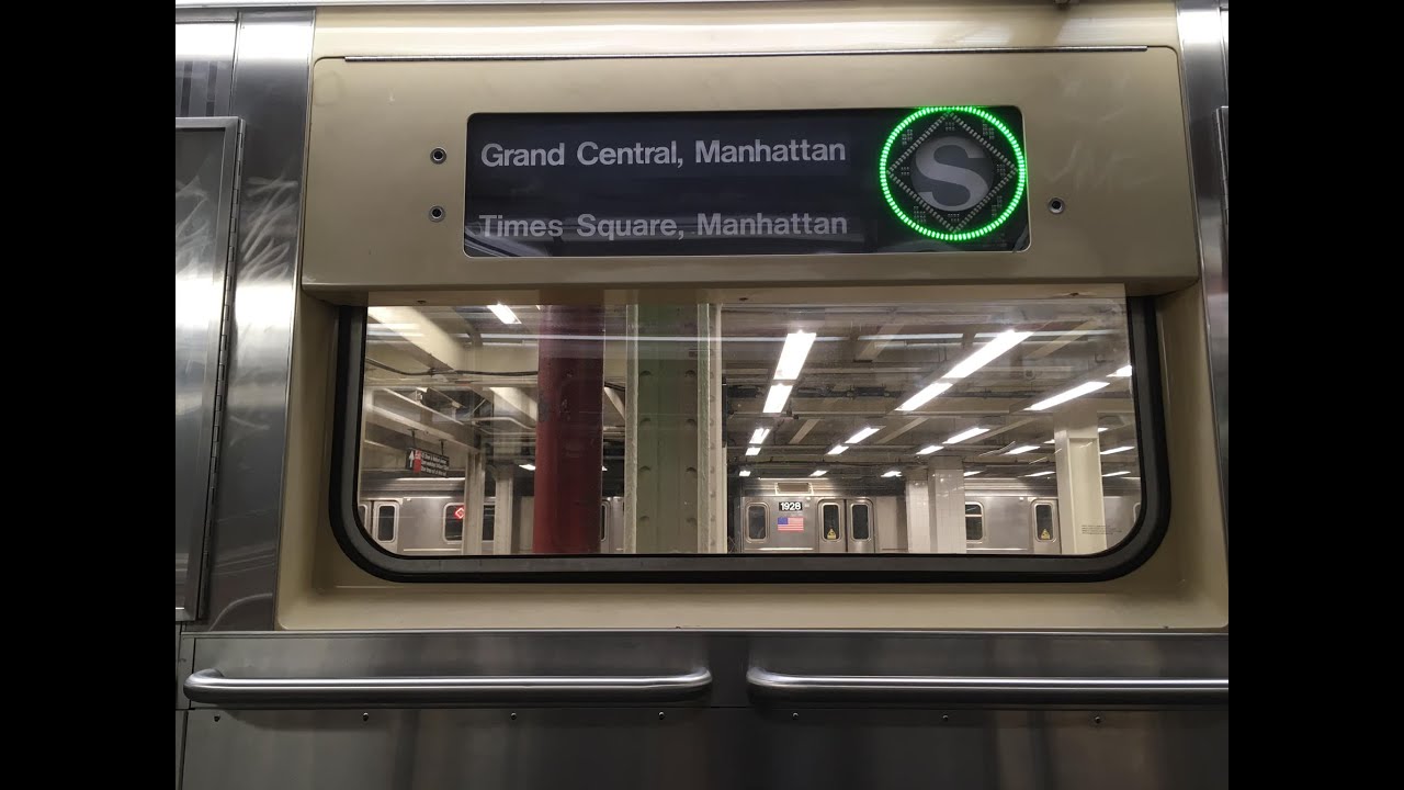 MTA New York City Subway: R62A with LEDs 42 St Shuttle at Times Square ...