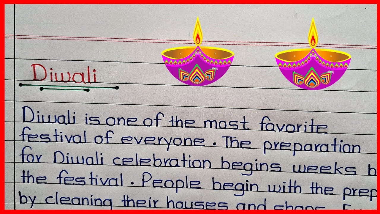 🔥Essay/Paragraph on Diwali🔥10/20 Lines on Diwali || Diwali Essay ...