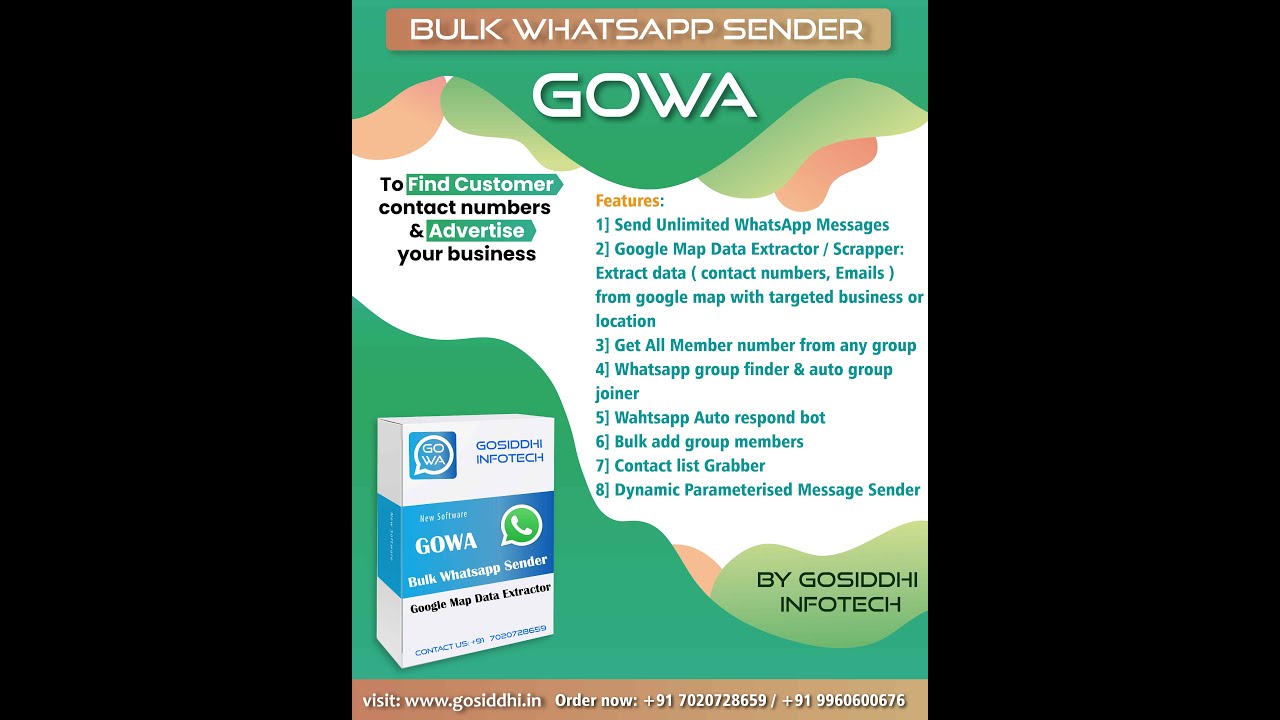How to use GOWA WhatsApp Sending software - YouTube