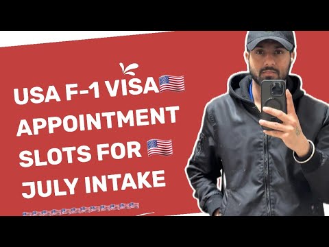 USA F-1 visa interview appointment timing July intake 2024 #usa # ...