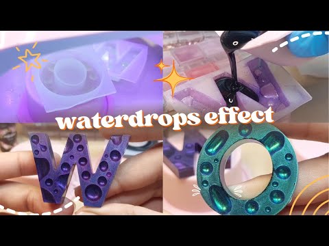 Water drops effect trending • resin for beginners • resin art • resin ...