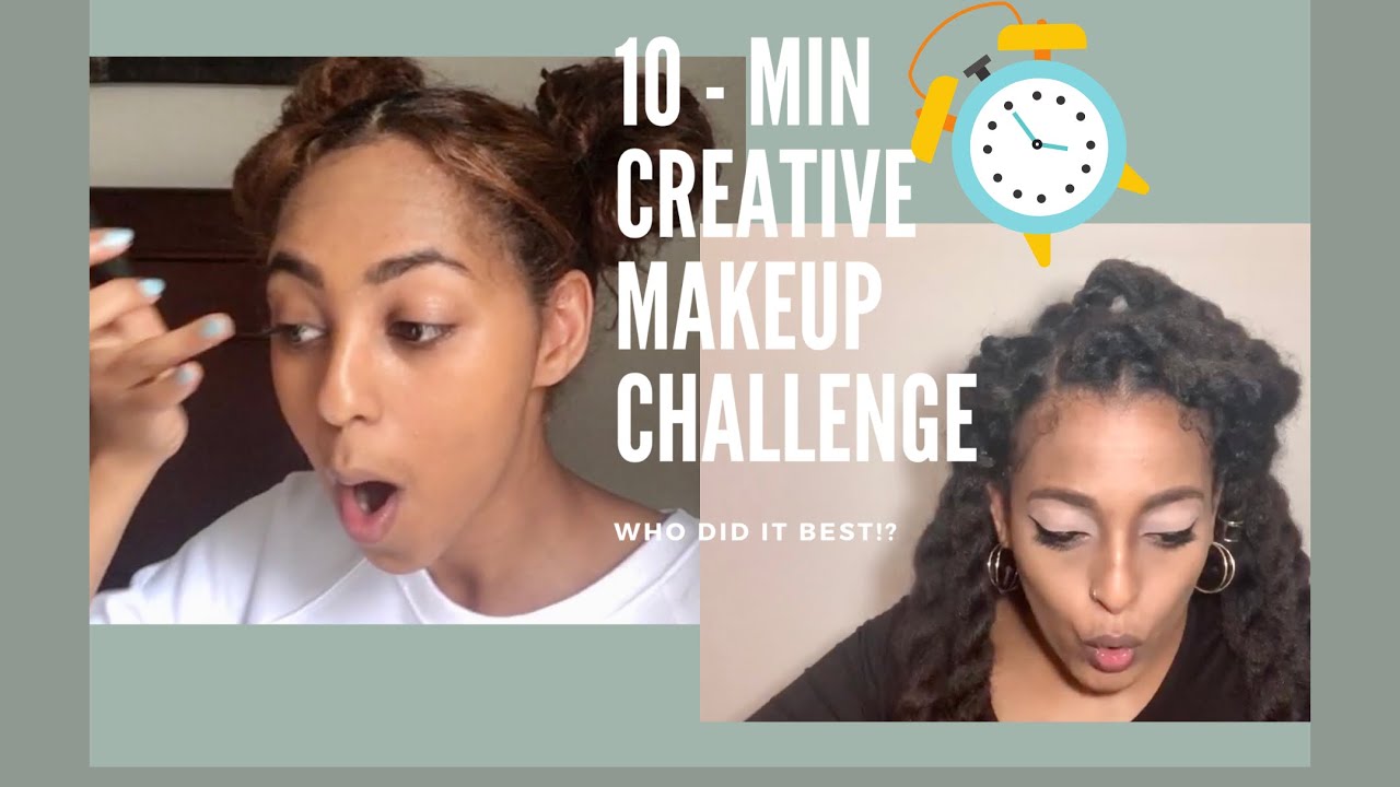 10 MINUTE CREATIVE MAKEUP CHALLENGE - WHO DID IT BEST | SUBSCRIBER ...