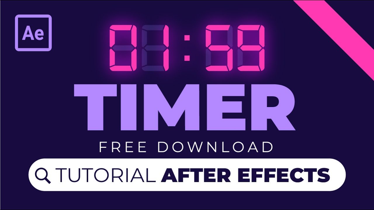 Digital Timer clock | After Effects - YouTube