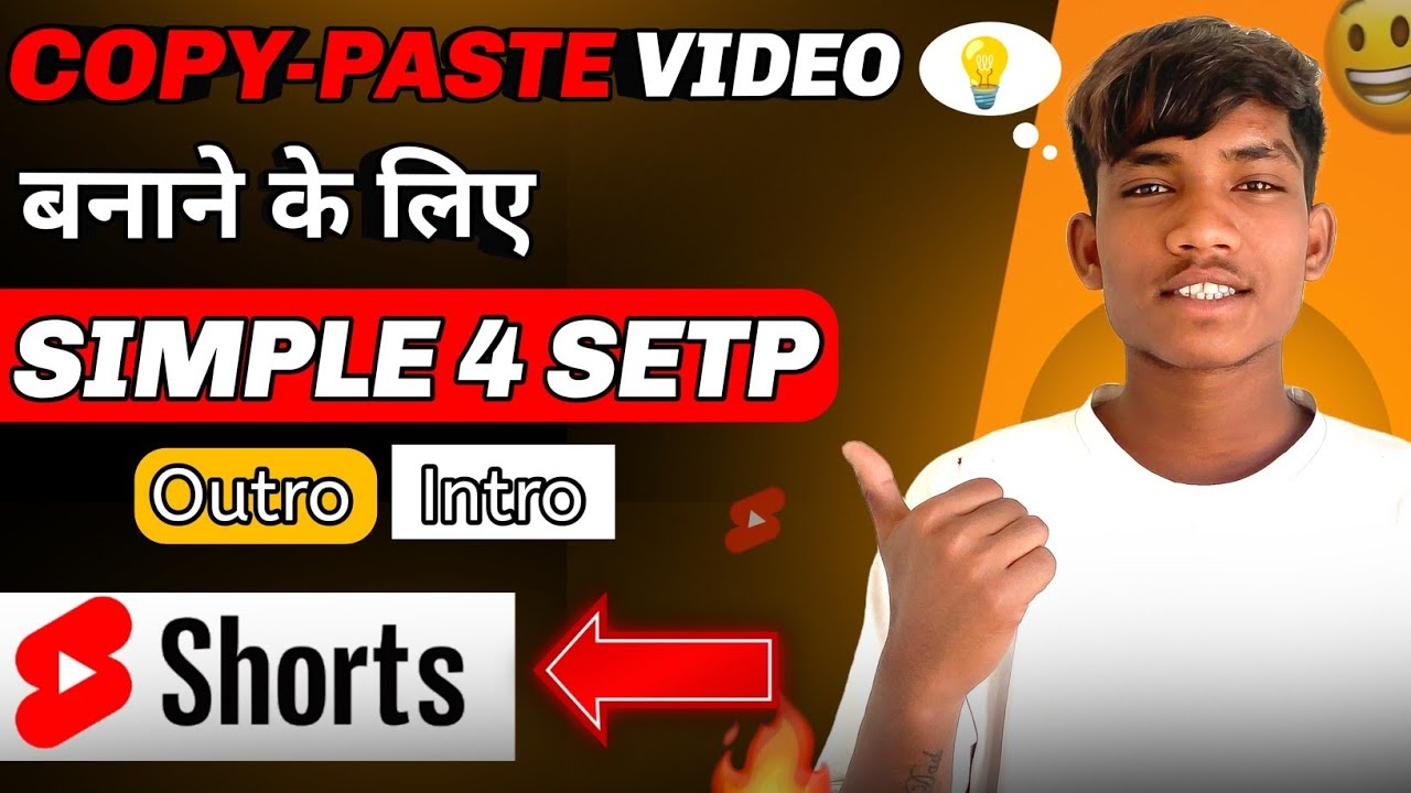 Create VIRAL Short Copy Paste Videos in 4 EASY SETP Outro | Intro by ...