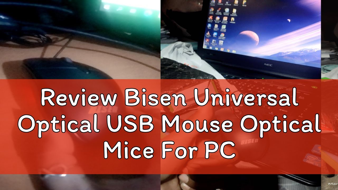 Review Bisen Universal Optical USB Mouse Optical Mice For PC Laptop ...