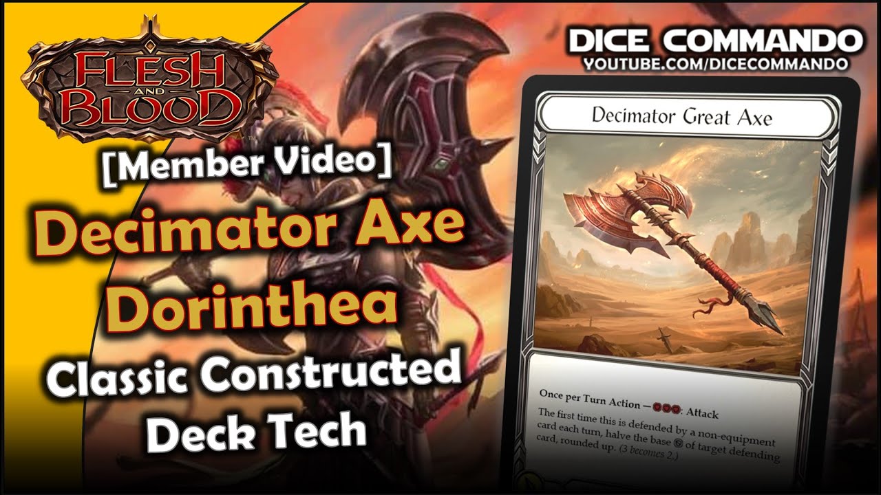[Member Video] Decimator Axe Thea Deck Tech | Flesh and Blood - YouTube