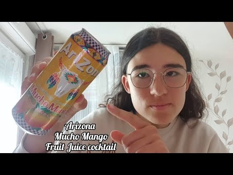 Dégustation d'une nouvelle canette (Arizona Mucho Mango fruit Juice ...