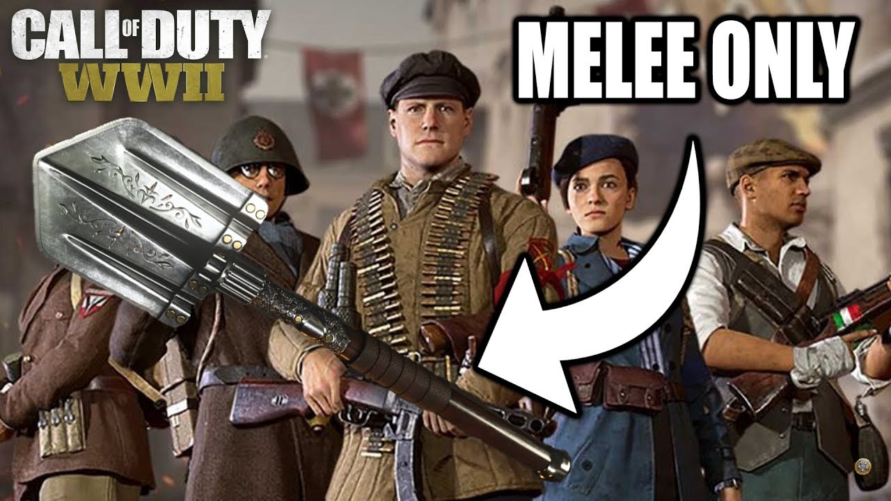 MELEE ONLY - Using The *NEW* Resistance Division (COD WW2!) - YouTube