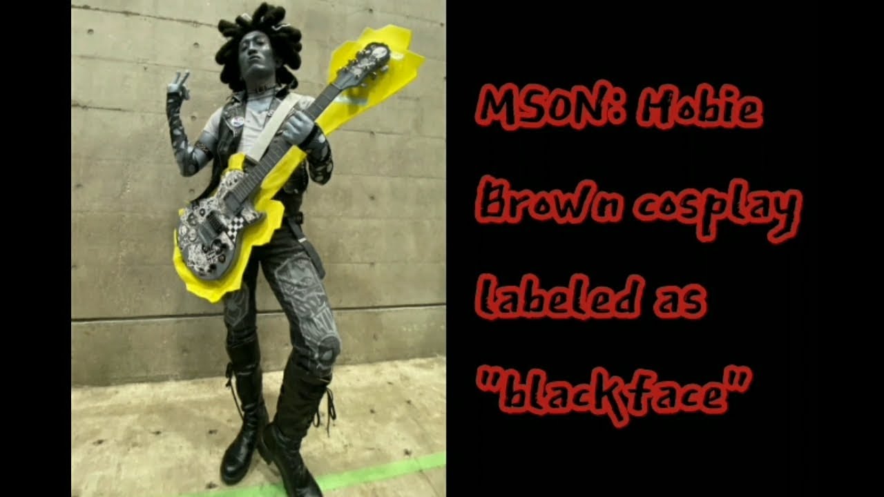 MSON: Hobie Brown cosplay labeled as "blackface" - YouTube