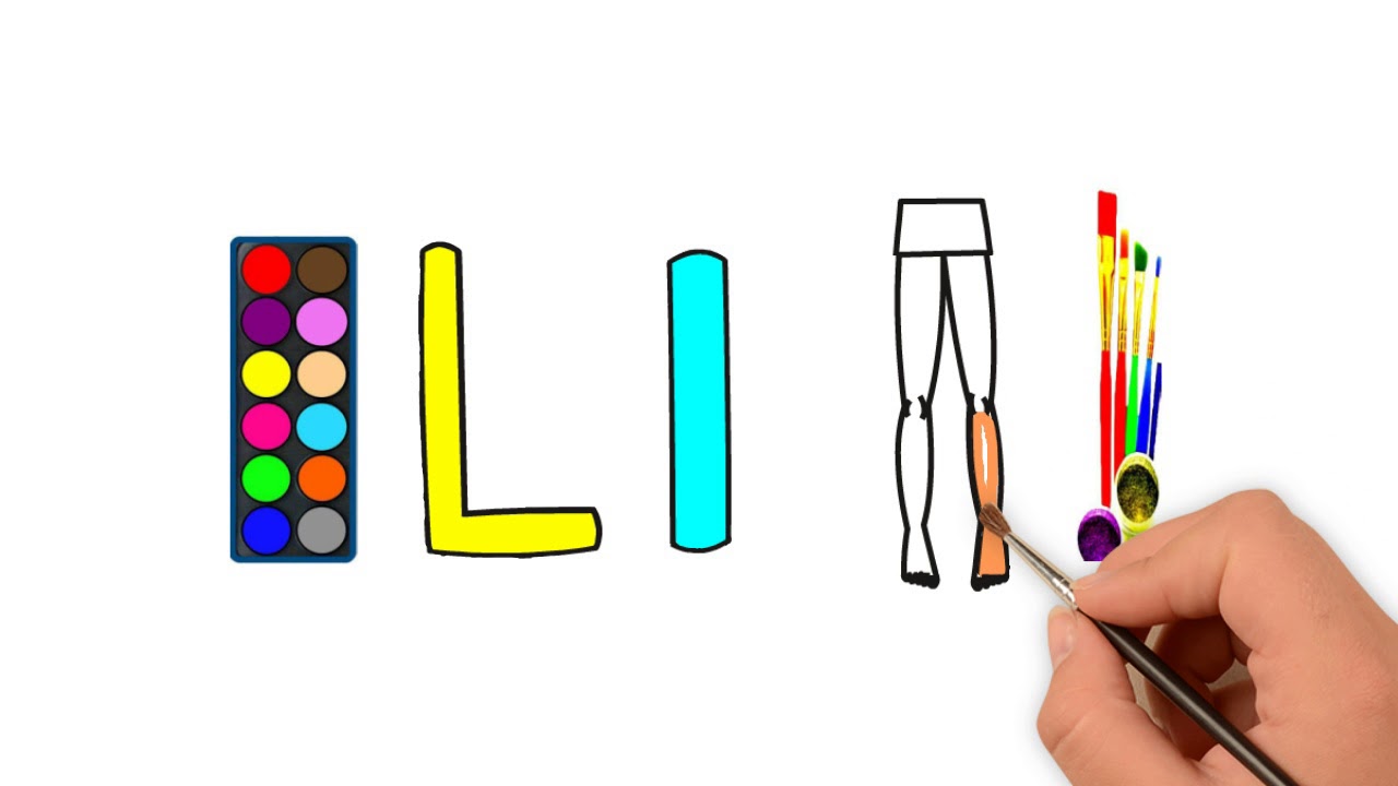 legs drawing and coloring for kid . good for children - YouTube