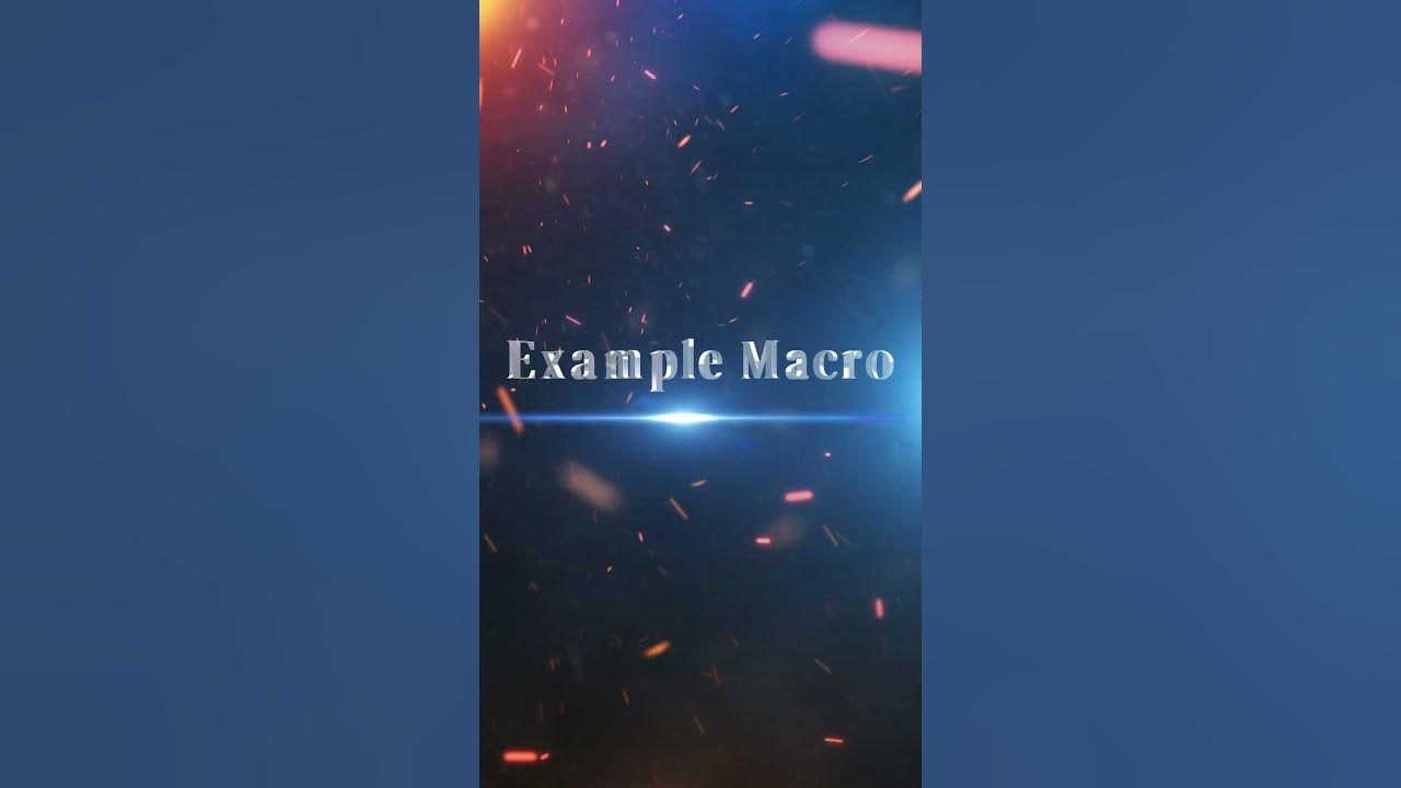 Excel VBA Introduction in Tamil #shorts #shortsvideo #short - YouTube