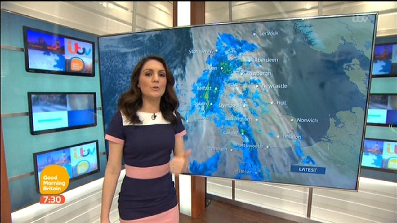 Laura Tobin GMB Weather 2017 01 31 - YouTube