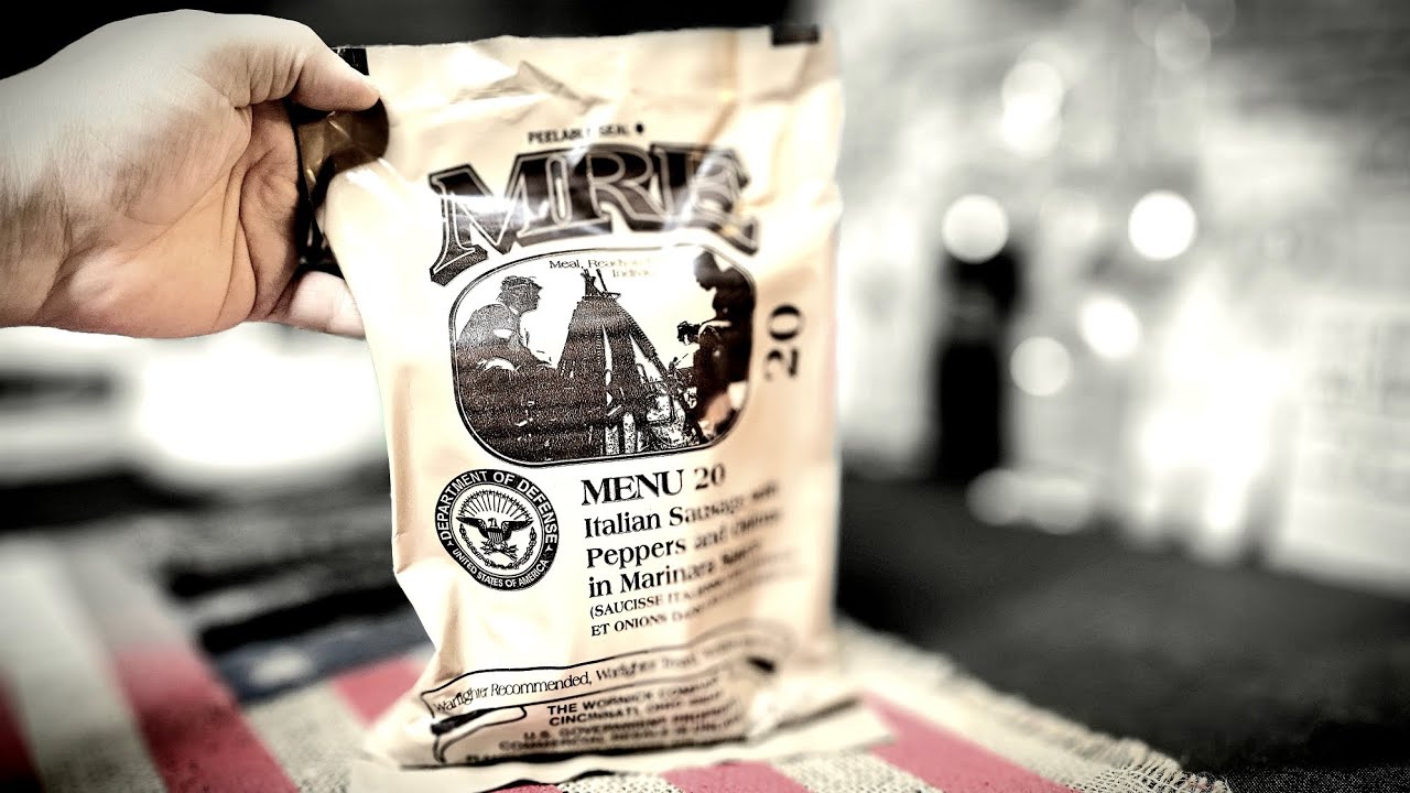 2020 MRE l Menu 20 l Italian sausage w/ peppers and onions in marinara ...