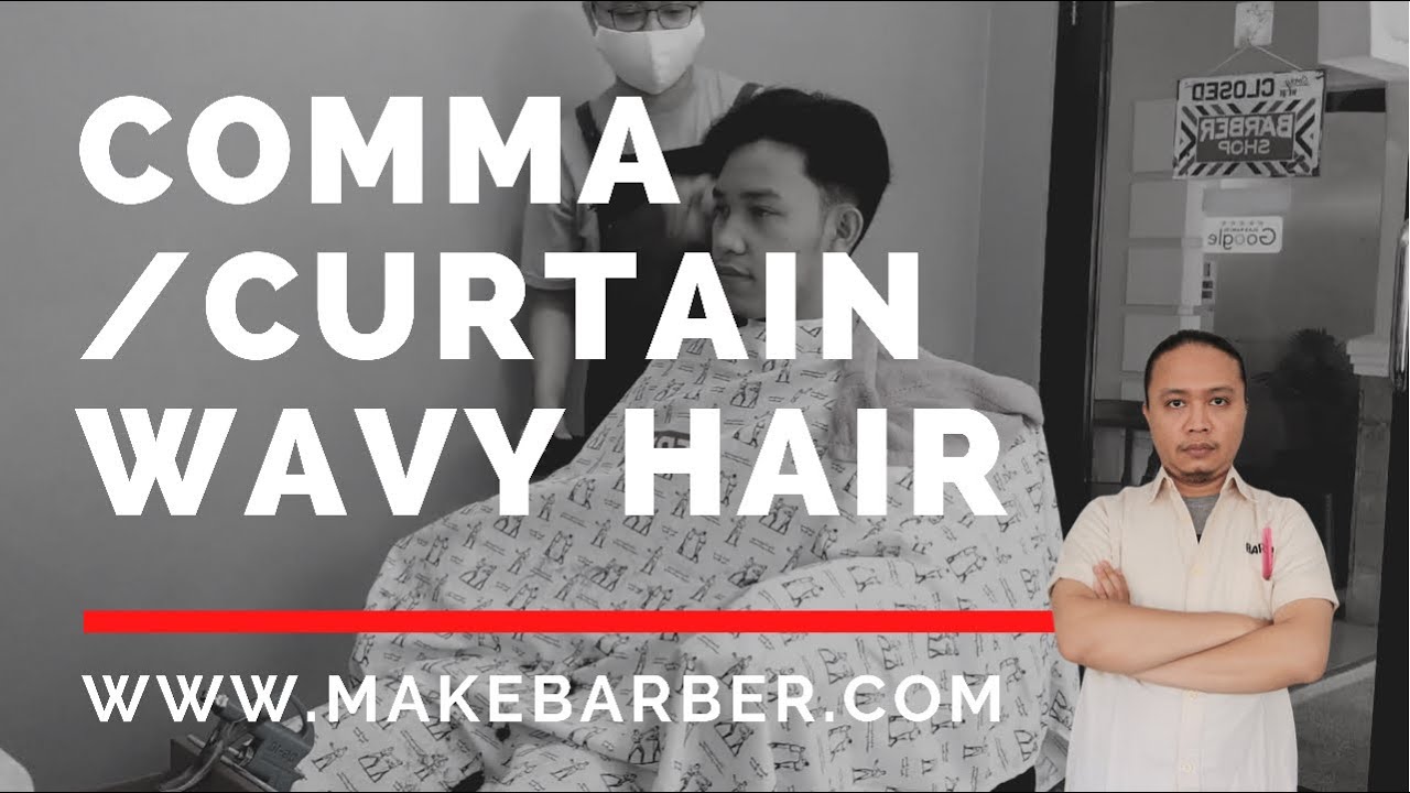 Comma Curtain Wavy Hair Korean Style Makebarber Barbershop Banjarmasin ...