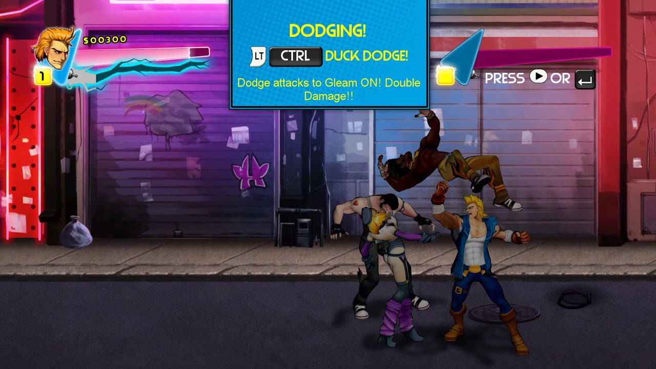 Double Dragon Neon Gameplay Pc - YouTube