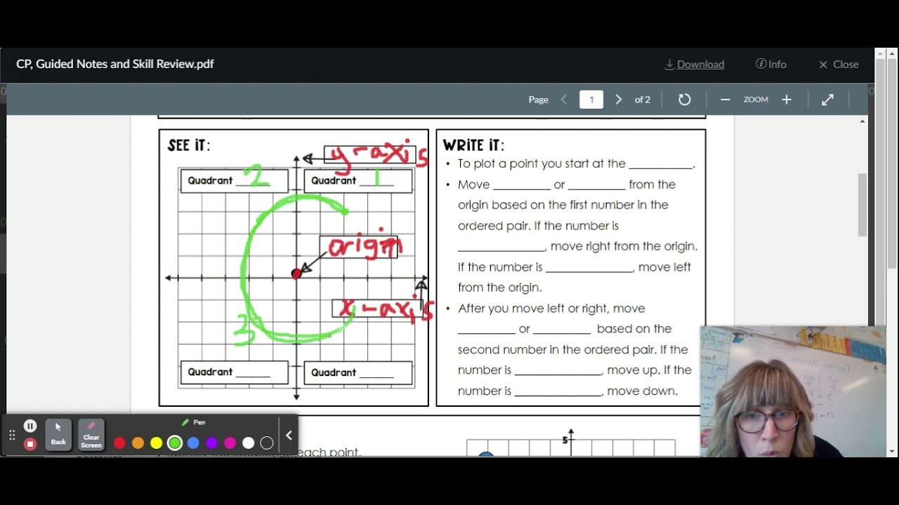 🎧The Coordinate Plane: Intro & Guided Notes - YouTube