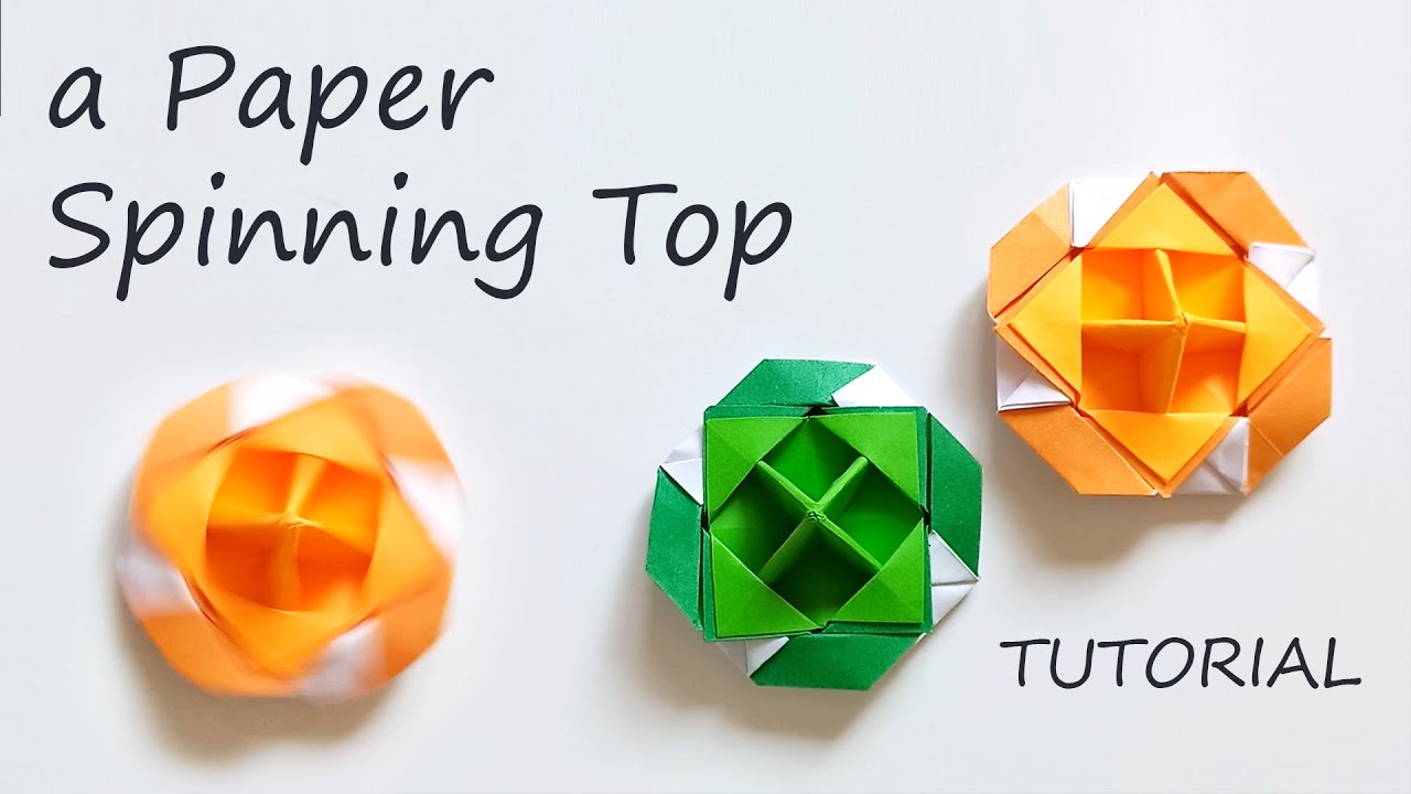 AMAZING Origami Spinning Top DIY paper whirligig | Origami Paper ...